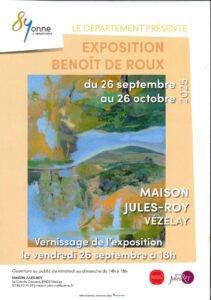 Exposition Benoît de Roux - Expositions - Yonne